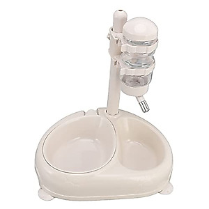 Zerodis Pet Water Dispenser Bowl, Automatic Pet Water Dispenser Dog Standing Water Food Feeder Prevent Slip Adjustable Height Cat and Dog Water Bowl