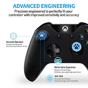 Thumb Grips for Xbox One Controller – 5 Pairs Thumbstick Caps Joystick Analog Stick Covers Replacement Skin Decal Accessories for Xbox One and Xbox Series X S Controller