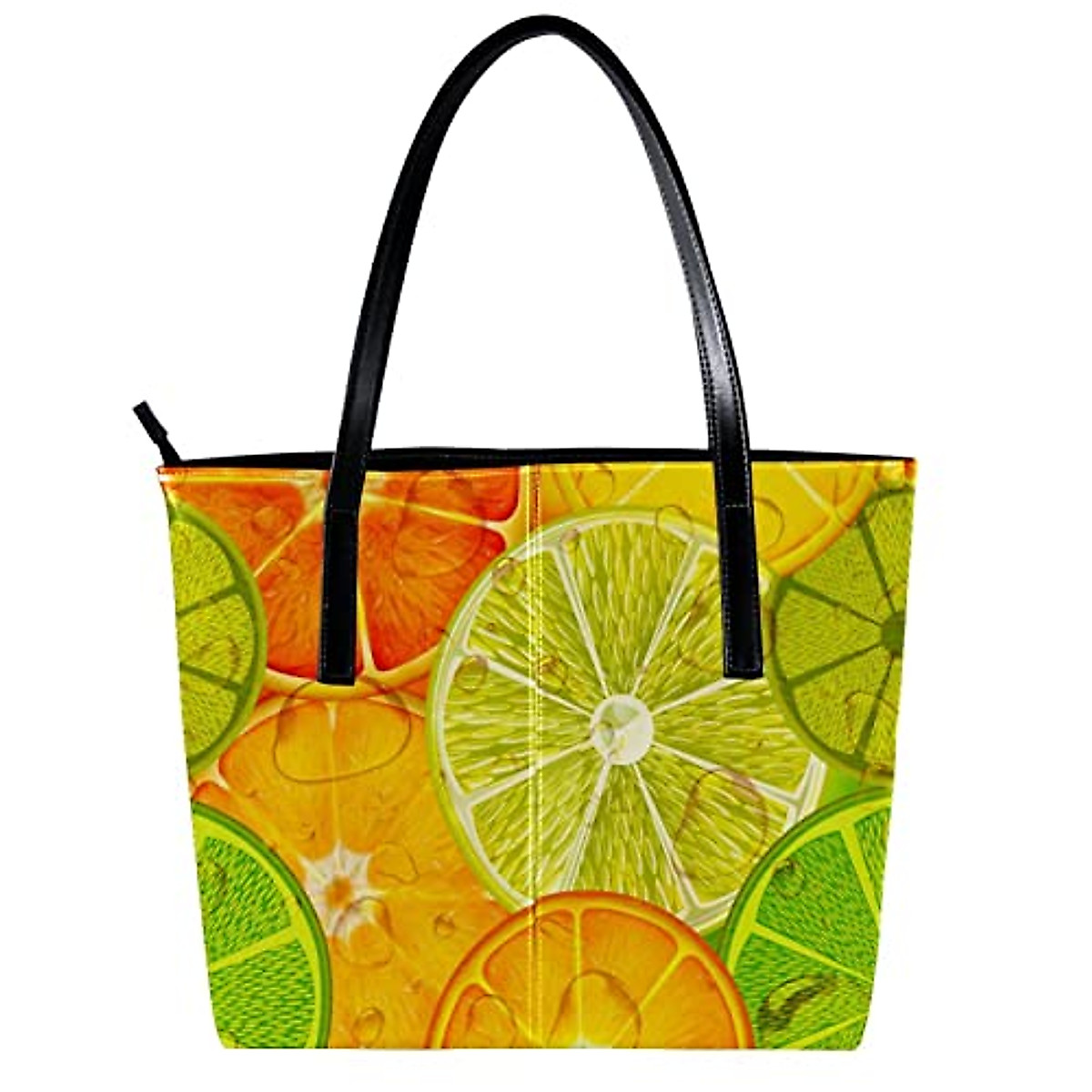 Tote Bag Women Satchel Bag Handbag Stylish Tote Handbag for Women Hobo Bag Fashion Crossbody Bag, Lime Orange Fruit