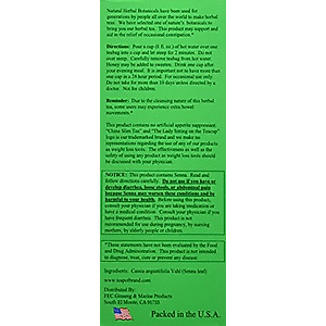 China Slim Tea Extra Strength For Men and Women 72 Tea Bags