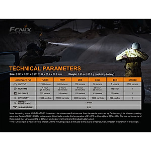 Fenix Bundle PD35 v3.0 1700 Lumen Tactical Flashlight with Two ARB-L18-2600Us and LumenTac Organizer