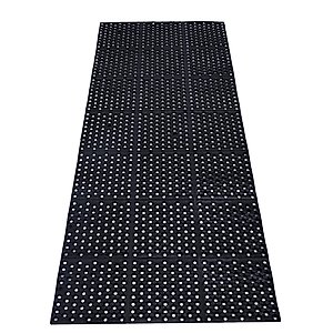tonchean Rubber Drainage Floor Mat 83x35in Commercial Anti-Fatigue Rubber Floor Mats with Holes Restaurant Bar Floor Mat Heavy Duty Drainage Mat for Restaurant Kitchen Bar Garden Outdoor Wet Area