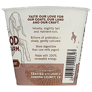 Redwood Hill Goat Milk Yogurt, Vanilla, 6 oz