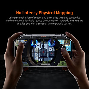 Mobile Phone Controller for Android & iPhone, Game Controller Compatible with PUBG Mobile/Knives Out/Call of Duty Mobile, Phone Triggers for Gaming with Sensitive Shoot and Aim