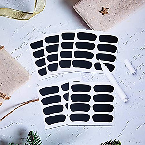 24 Pairs Sports Eye Black Stickers Eye Strips Sports Breathable Eye Stickers with 1 White Pencil for Baseball Football Softball Fans on Game Day (Black)
