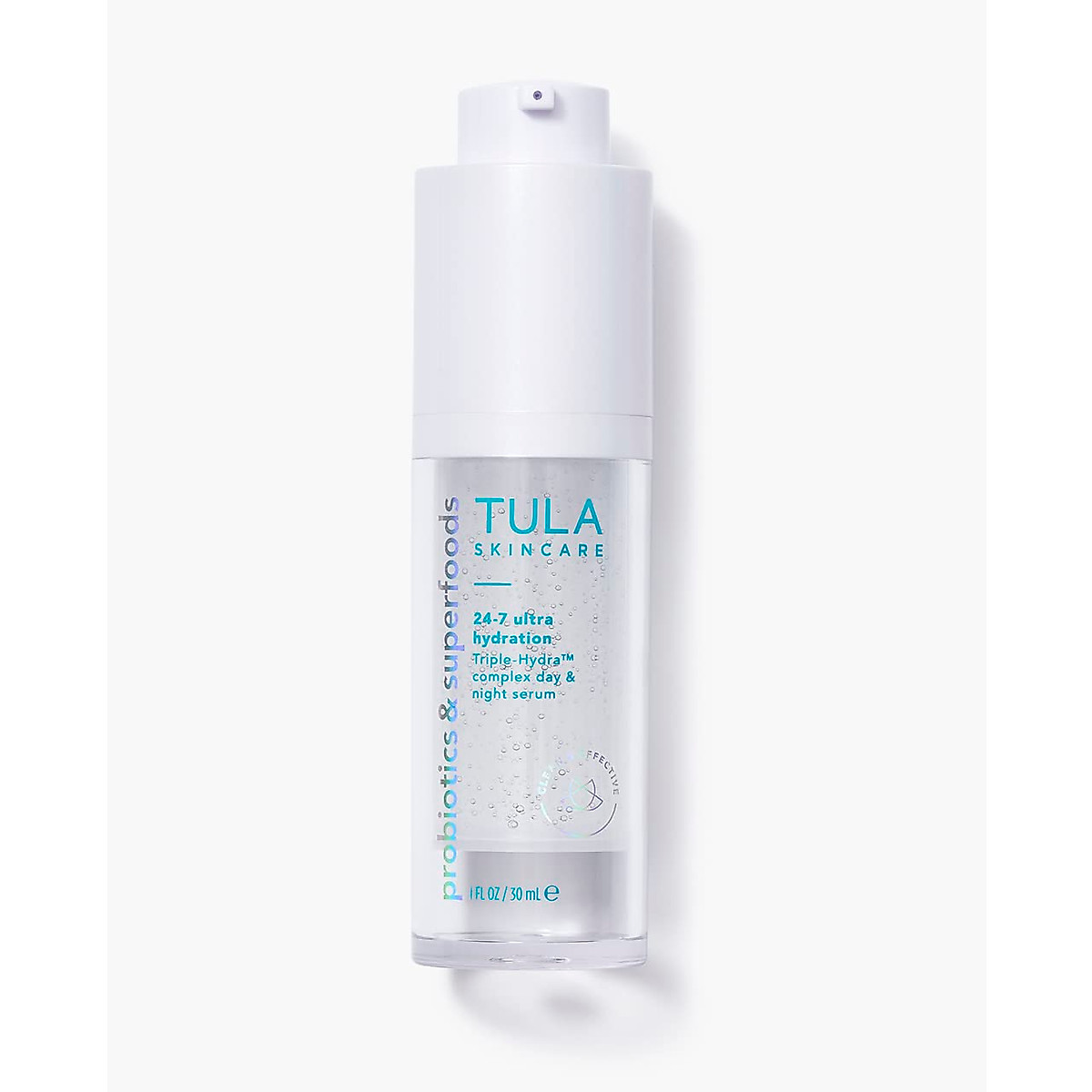 TULA Skin Care 24/7 Ultra Hydration - Triple Hydra Complex Day & Night Serum, Plumps Skin & Delivers Moisture While Reducing Fine Lines, 1 fl oz.