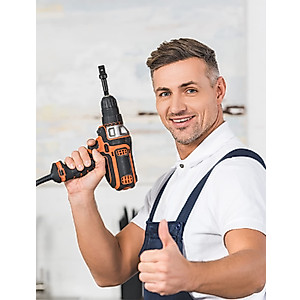 3/8 Impact Adapter, 4 Pack 3/8 Socket Adapter 1/4 Inch to 3/8 Socket Adapter Kit for Impact Driver, Automotive DIY, Extension Socket Driver Bits, Handle Nut Driver and Drills