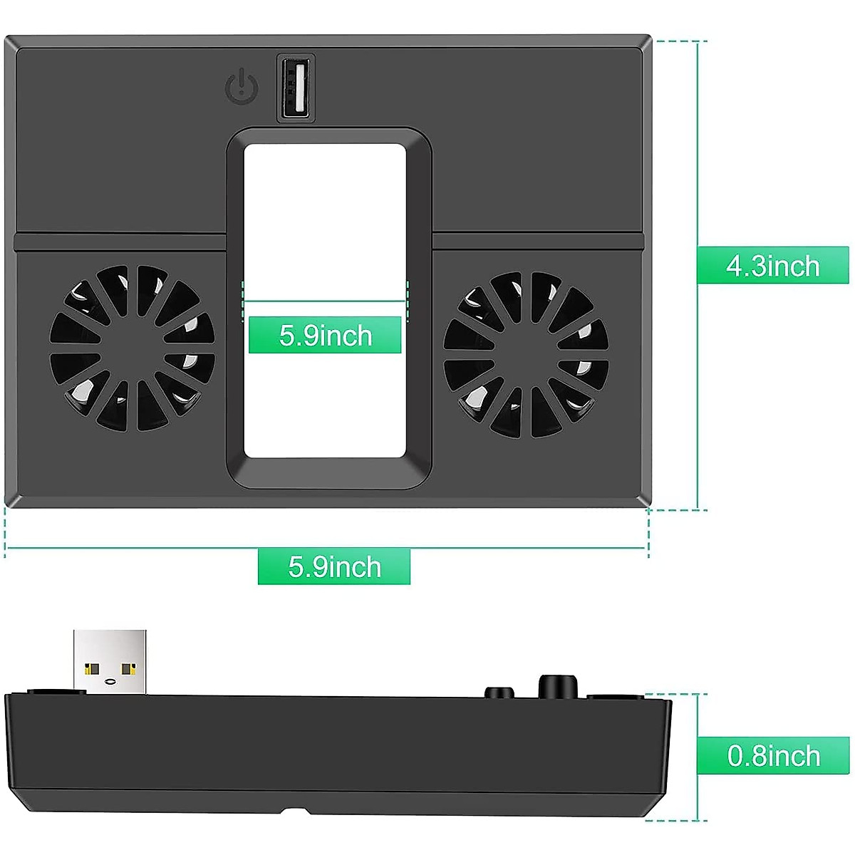 Linkstyle Cooling Fan for Xbox Series X, USB Powered Vertical Cooling Stand Cooling System with Dual Fans and 1 USB Port