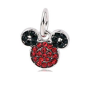 LaBenie Dangle Red Mouse with Black Ears Charm
