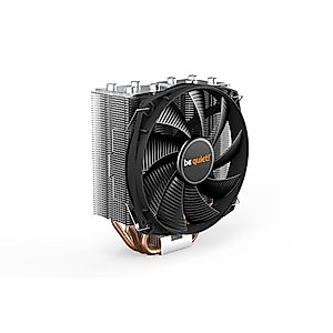 be quiet! Shadow Rock Slim 2 160W TDP CPU Cooler | Intel 1700 1200 2066 1150 1151 1155 2011-3 Square ILM | AMD AM4 | Silver | BK032