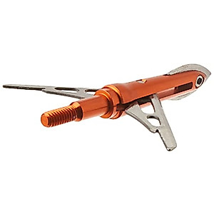 RAGE Crossbow X, 2-Blade Archery Arrow Broadhead, 100 or 125 Grain with Shock Collar Technology (3-Pack)