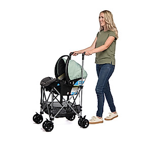 Strolyy Universal Infant Car Seat Carrier. Adds Wheels to Any car seat. Compact & Lightweight. Fits Everywhere.