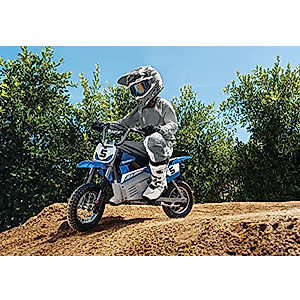 Razor Crazy Cart Shift 12V Electric Drifting Go Kart for Kids - High/Low Speed Switch and Simplified Drifting System & MX350 Dirt Rocket Electric Motocross Off-Road Bike for Age 13+