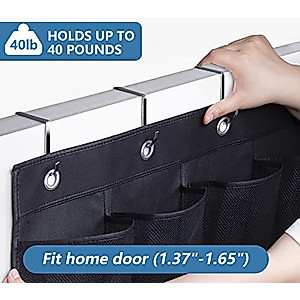 MISSLO Over The Door Shoe Organizer with Deep Pockets and 28 Large Pockets Hanging Shoe Organizer Over The Door Shoe Rack for Closet