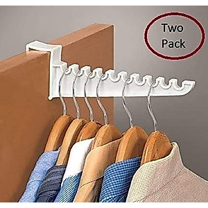 2 Pack Over Door Hook- 9" - for Laundry - Suits - Coats - Dresses - Space Saver - Keep Yourself Organized