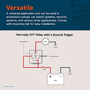 True Mods 10 Pack Bosch Style 5-Pin 12V Relay Switch [SPDT] [30/40 Amp] 12 Volt Automotive Relays for Auto Fan Cars