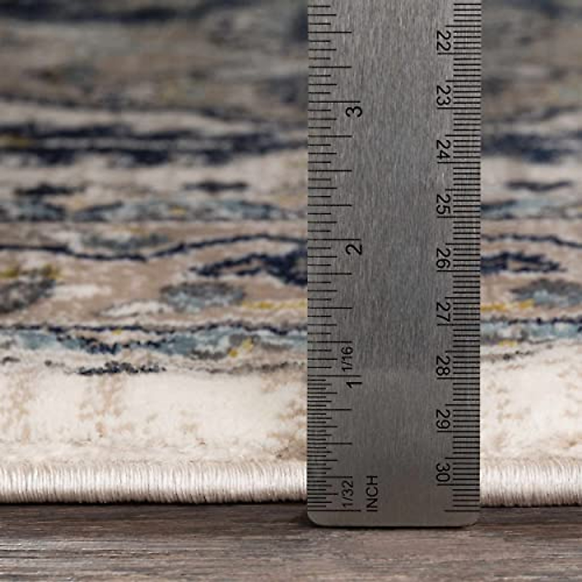 Canonsburg Traditional Persian Living Room Bedroom Area Rug - Bohemian Oriental Medallion Carpet - Blue, Grey, Beige, Brown - 7'10" x 10'2"