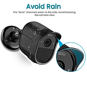 CaseBot Silicone Skins Compatible with Arlo Essential Spotlight Camera (1st Generation, VMC2230), 3 Packs Durable and Weatherproof Protective Silicone Case Cover, White