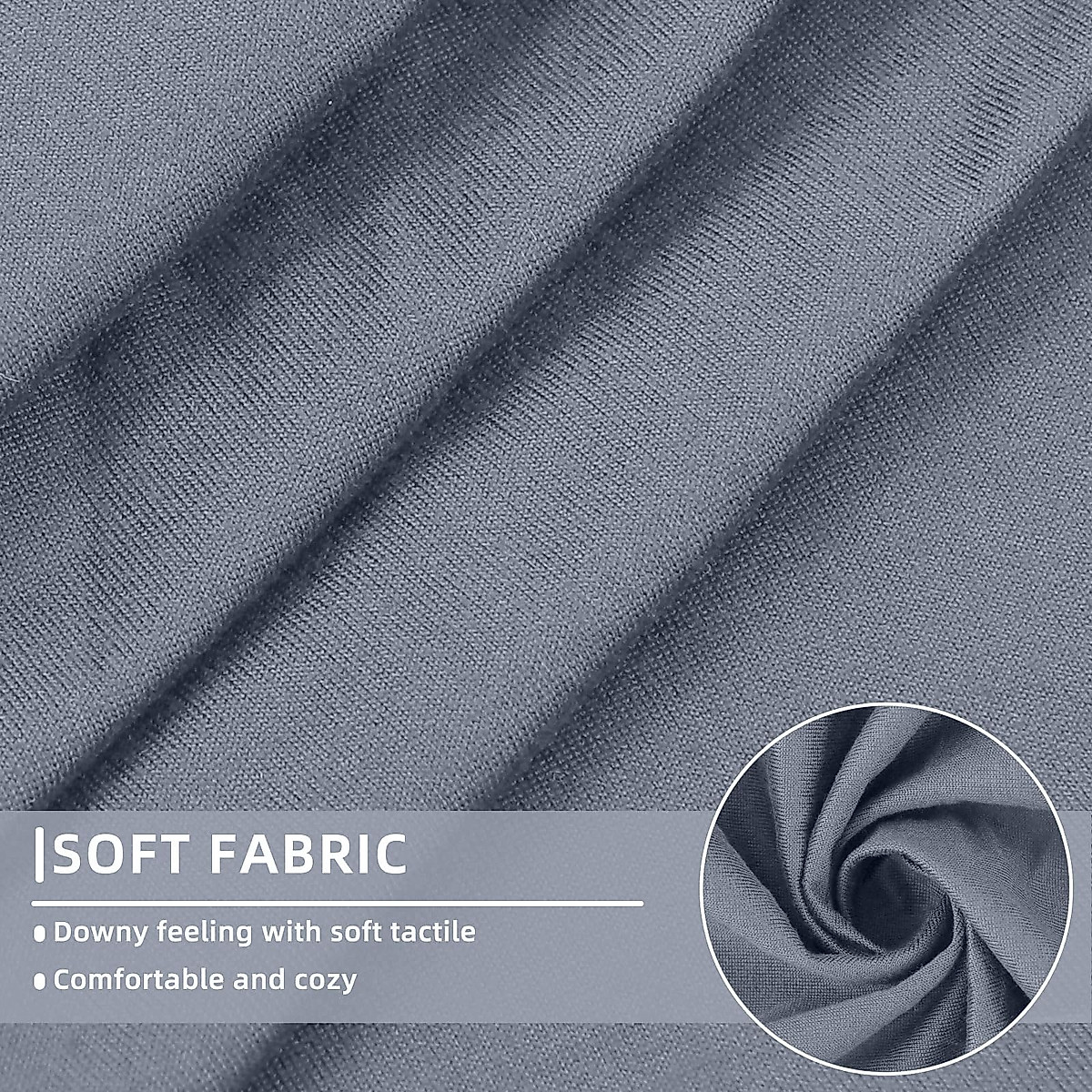 hyha Waterproof Couch Cushion Covers, Sectional Sofa Slipcovers Washable, L Shape Chaise Dog Couch Covers for Sectional Sofa, Universal Furniture Protector (1 Piece for Chaise, Grey)