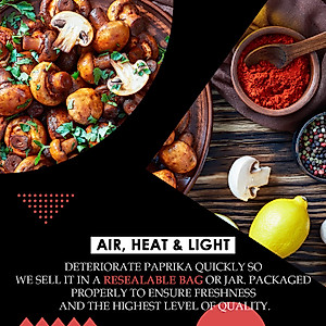 The Spice Lab Sweet Paprika Powder - High Color ASTA 120+ - 2.1 oz French Jar – Premium Gourmet Spanish Paprika Powder - Vegan All Natural Kosher Non GMO Gluten Free Spice – Rich in Antioxidants