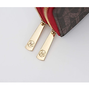 MKF Collection Wristlet Wallet for Women, Small Vegan Leather Credit Card Holder with Zipper Coin Pocket Wallet Purse Handbag By Mia K