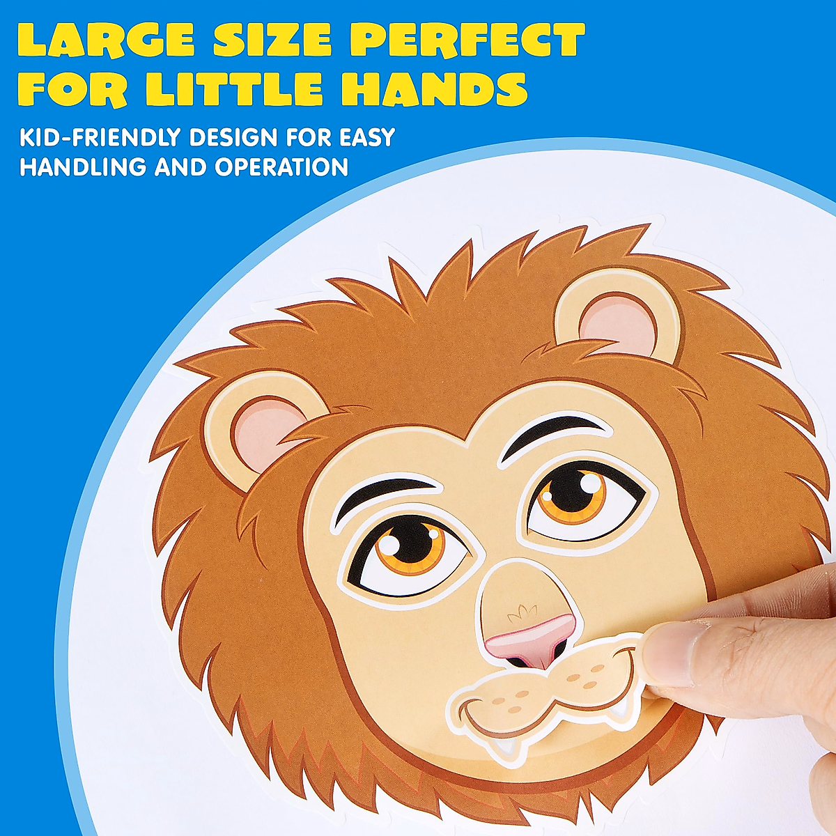 JOYIN 36 PCS 9"x6" Make a face Stickers for Kids, Make Your Own Animal Mix and Match Sticker Sheets with Safaris, Sea and Fantasy Animals Kids Crafts Party Favors Goodie Bags Stuffers for Kids