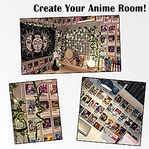 Anime Room Decor Aesthetic Anime Posters, Anime Stuff for Bedroom, 60pcs Anime Prints for Anime Wall Decor, Cute Manga and Anime Wall Collage, Aesthetic Kawaii Decor, Anime Gifts for Men, Women, Teens