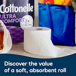 Cottonelle Ultra Comfort Toilet Paper, 9 Mega Rolls (9 Mega Rolls = 36 Regular Rolls), 244 Sheets per Roll, Packaging May Vary