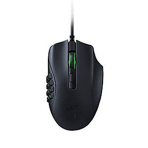 Razer Naga X - Ergonomic MMO Gaming Mouse with 16 Programmable Buttons (Optical Mouse Switches, 5G Optical Sensor, Chroma RGB, Speedflex Cable) Black