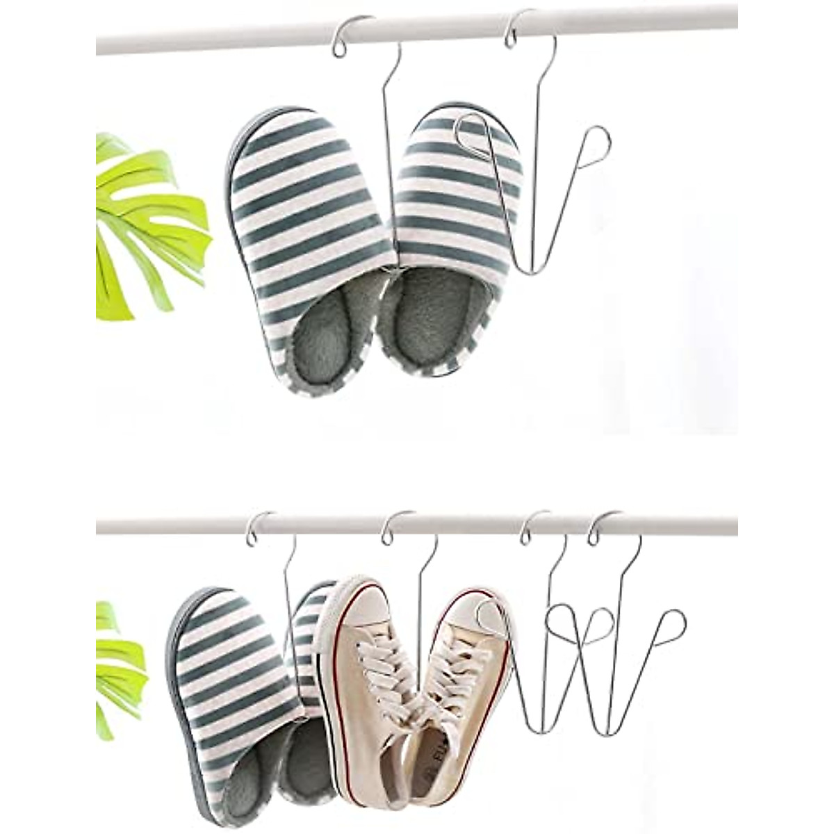 【3-Pack】 Waikas Space Saving Hangers for Shoes, 23cm, 304 Stainless Steel