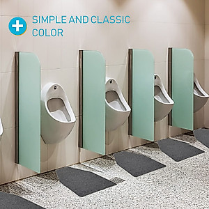 Nuanchu Nonslip Urinal Mats Urinal Floor Mats Water Absorption Urinal Mat Bathroom Urinal Floor Pads for Men's Bathroom Restroom (6, Gray)