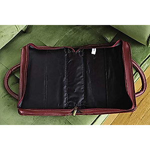 Reptile Leather Extra Large Wine Bible Cover