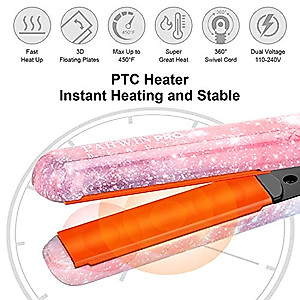 PARWIN PRO BEAUTY Hair Styling Set - 1875w Professional Hair Dryer - 1 Inch Titanium Curling Iron- 1 Inch Anti-Static Hair Straightener- Negative Ionic Technology - Pack of 3, for All Hair Types