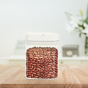 PRETYZOOM Airtight Food Storage Container 800ml Rectangle Sealed Storage Box Kitchen Dry Food Organization Grains Keeper Plastic Cereal Dispensers