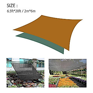 NKTM Shade Cloth, Shade Cloth for Plants Garden Shade Cloth Shade Net Greenhouse Shade Cloth Shade Cloth for Greenhouse Shade Screen Shade Plants Sun Netting 50%-60% (6.5Ft*6.5Ft)