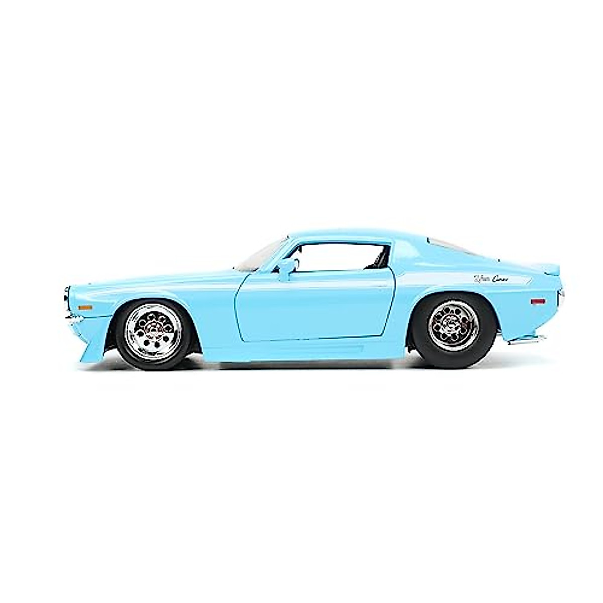 Jada Toys Big Time Muscle 1:24 1971 Chevy Camaro Die-Cast Car (Light Blue)