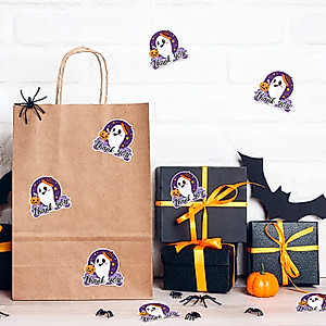 Whaline 225Pcs Halloween Stickers Funny Small Business Thank You Stickers Halloween Cute Ghost Stickers for Halloween Envelopes Sealing Goodie Treat Bags Party Gift Favors Box Cards Decoration