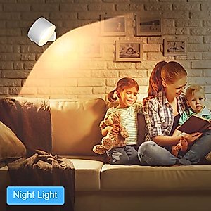 Lightess LED Wall Sconce, Wall Mounted Lamp with Rechargeable Battery Operated, 3 Brightness Level & 3 Color Temp 360°Rotate Magnetic Ball,Touch & Remote Control Wall Light for Reading Bedside