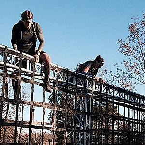 XHP Climbing Cargo Net for Children and Adult Indoor Outdoor Ribbon Netting, Obstacle Courses for Kids,Jungle Gyms Climbing Nets Backyard & Playground Equipment