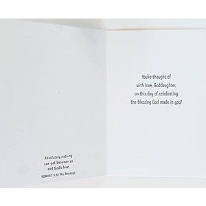 Greeting Card Christian Religious Blessings On Your Birthday Goddaughter On This Day of Celebrating The Blessing God Made In You