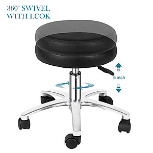 OmySalon Pedicure Chair with Stool & Bubble Massage Foot Bath, Hydraulic Pedi Chair for Nail Tech, Beauty Spa Salon Unit Station Technician Supplies