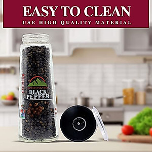 Himalayan Chef Himalayan Pink Salt & Black Pepper Grinder-Set of 2