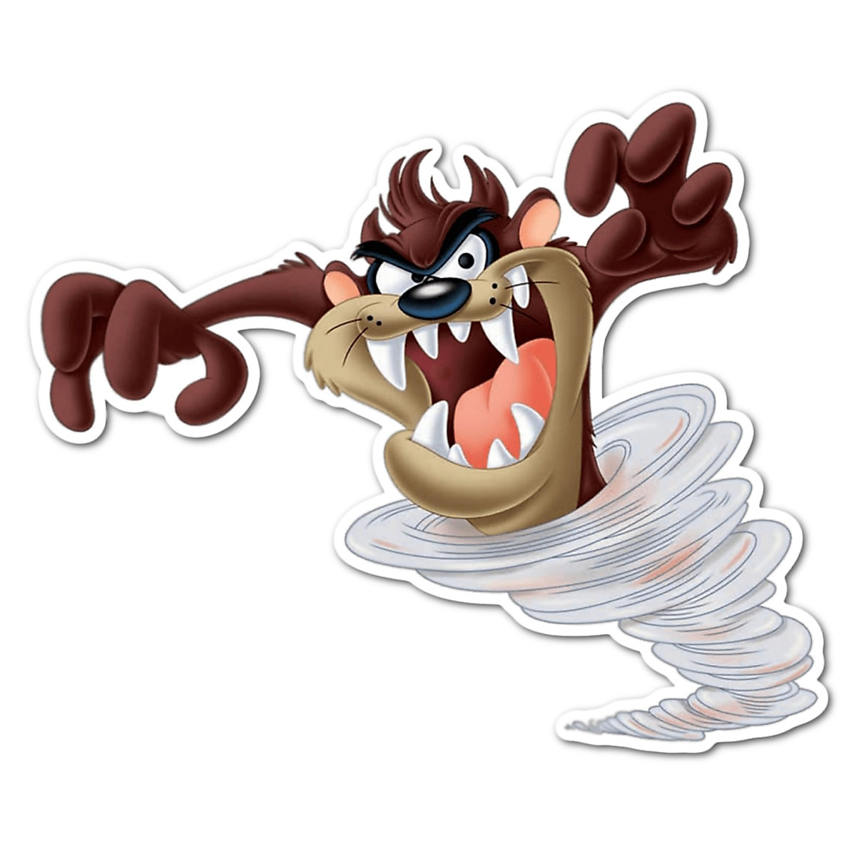 3.25" Taz Classic Vintage Retro Nostalgic Animated Cartoon Laminated Sticker Decal gift perfect for laptop, kindle, pc, tumbler, tablet and more