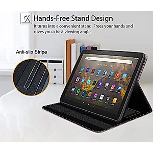 All-New Amazon Fire HD 8 and Fire HD 8 Plus Tablet Case (10th Gen 2020 & 12th Gen 2022), Slim Folding Stand Cover with Auto Wake/Sleep, Black Moon Sun Phase
