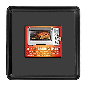 11" × 11" Baking Pan for The Smart Oven BOV800XL, Replacement Breville Toaster Oven Pans Fit Smart Oven Pro BOV810BSS, Smart Oven Pro BOV845BSS and The Smart Oven Air BOV900BSS