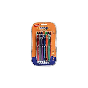 STAPLES 634984 Sonix Retractable Gel Pens Medium Point Assorted Ink 12/Pk