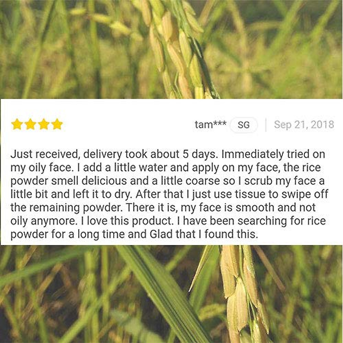 Organic Jasmine Rice Powder - Face Mask, Dry Shampoo Powder, Rice Water Rinse & Body Scrub