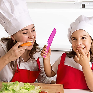 14 Pieces Wooden Kids Kitchen Safe Knife Set,Kid Safe Knives Set Include Wood Kids Knife Vegetable Cutter Shapes Potato Slicers Cooking Knives Peeler Cutting Board for Children