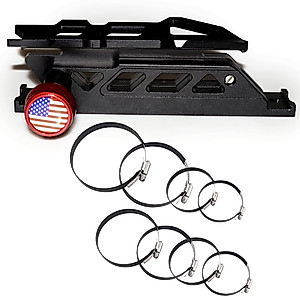 Bestaoo Adjustable Roll Bar Fire Extinguisher Mount Holder for Jeep Wrangler TJ JK JKU JL UTV Polaris RZR Ranger Camper Van, Aluminum, Quick Release, Upgrade