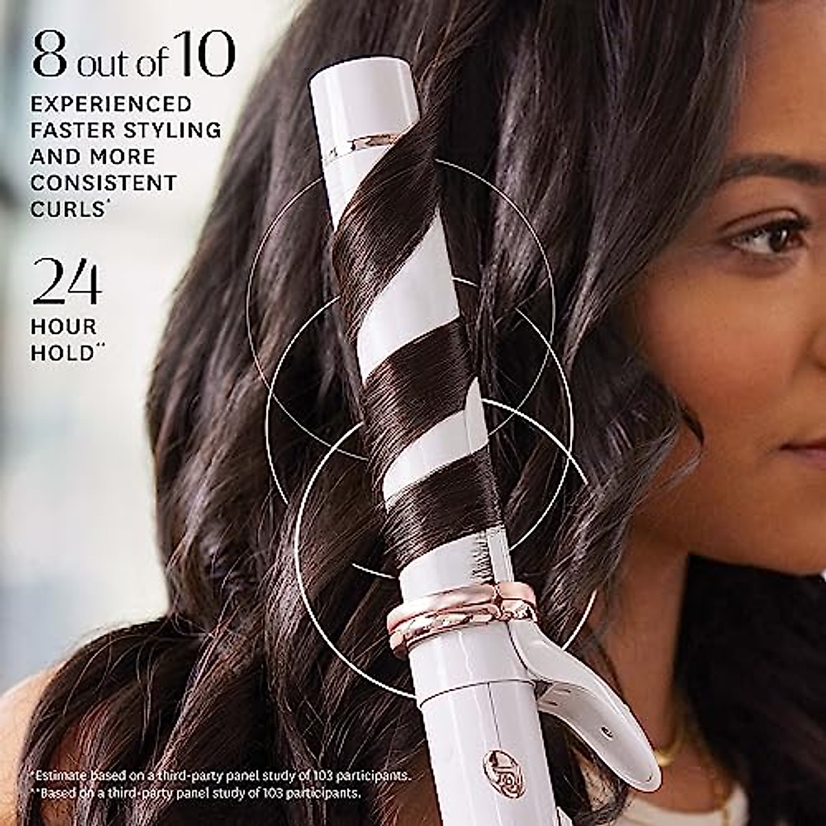 T3 CurlWrap 1.25" Automatic Rotating Curling Iron with Long Barrel, 2 Timer Settings, 9 Heat Settings, Auto-Rotating Ceramic Barrel and Ion Generator for Fast, Easy Curls and Waves on All Hair Types
